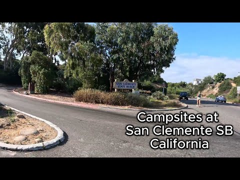 Campsites at San Clemente State Beach California