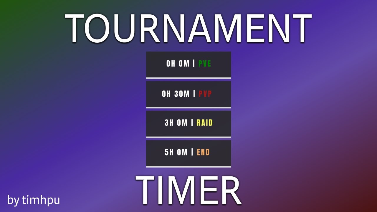 Tournament Timer | RUST PLUGIN SHOWCASE (*OLD VERSION VIDEO*)