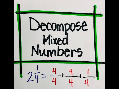 How to decompose fractions: 4th Grade Math