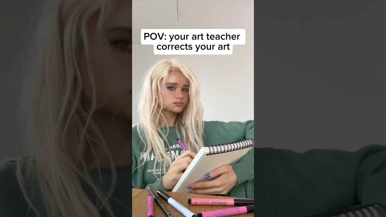 POV: your art teacher corrects your art... 😭🤌🏻 | JULIA GISELLA