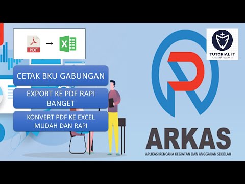 CETAK BKU GABUNGAN, EXPORT KE PDF, DAN PDF KE EXCEL DENGAN MUDAH