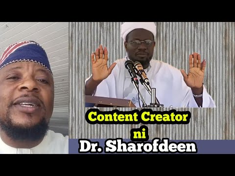 Aniyikaye Soju Abe Niko Content Creator ni Dr. Sharofdeen gbadebo Raji ema take eeh serious