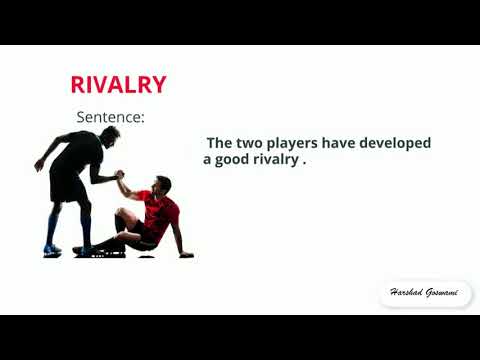 Rivalry meaning in hindi