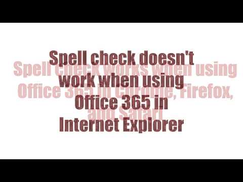 Office 365 Spell Check