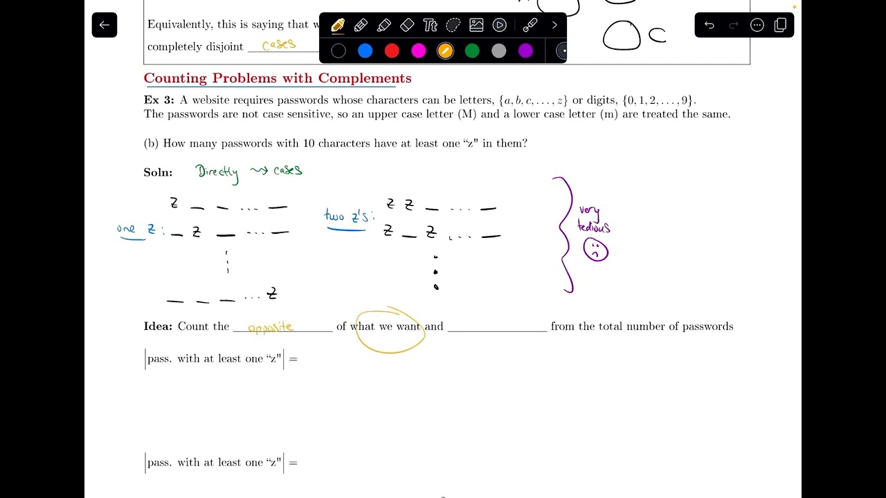 6.1.3 Counting Problems with Complements - Discrete Math