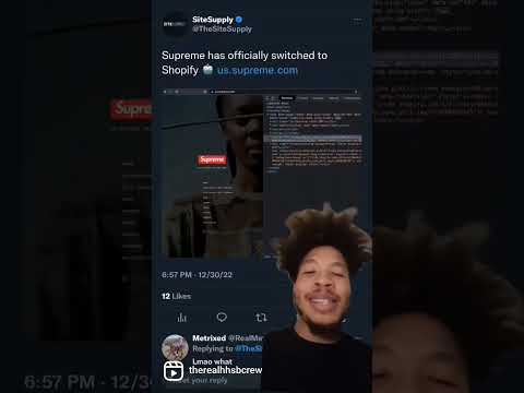 Supreme Switched To Shopify 😱 #trending #Supreme #shopify