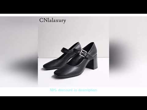 Why Everyone’s Talking About This Product! French Style Office Ladies Black Mary Janes Shoes Genu