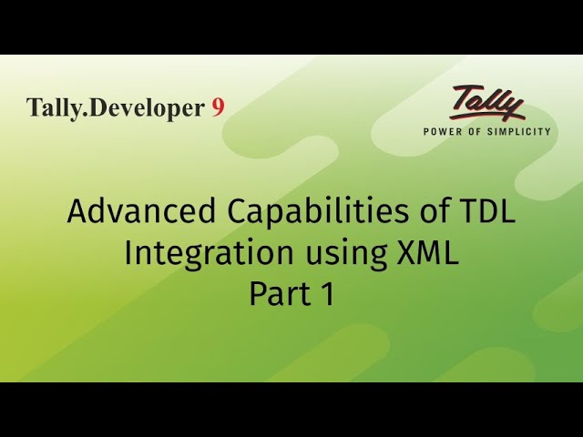 Exploring the Advanced Integration Capabilities of Tally ERP 9 Using XML | Galaxy.ai