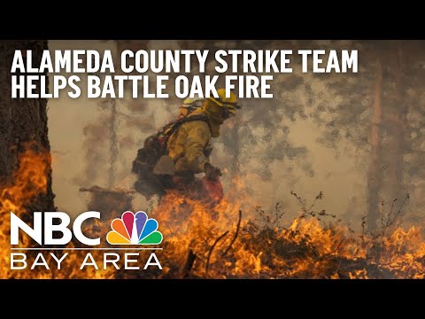 Alameda County Strike Team Fire Crews Head Out to Fight Oak Fire