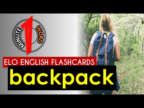 BACKPACK | English Flashcards | TOEFL Vocabulary