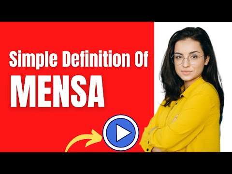 What is Mensa iq ? - Simple Definition of Mensa - WHAT DOES Mensa MEAN ❓