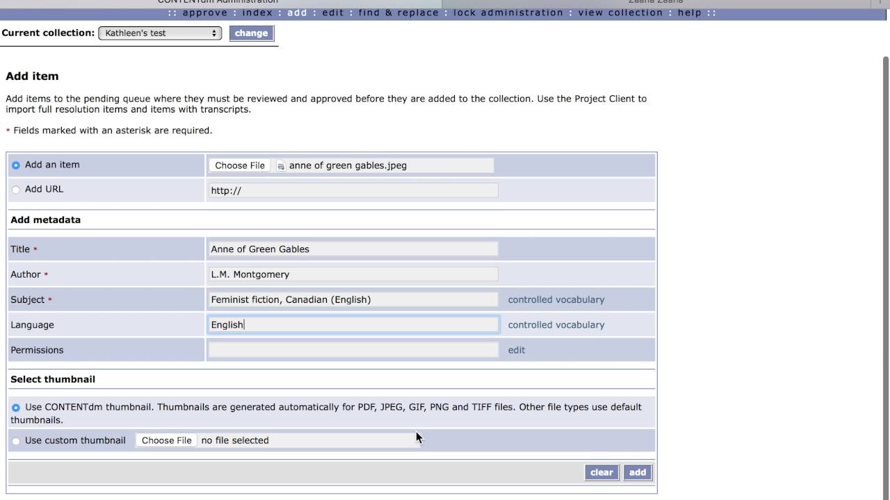 ContentDM tutorial 3