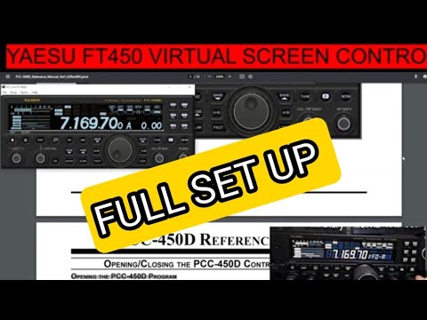 YAESU FT450 VIRTUAL SCREEN CONTROL FREE SOFTWARE - FULL SET UP