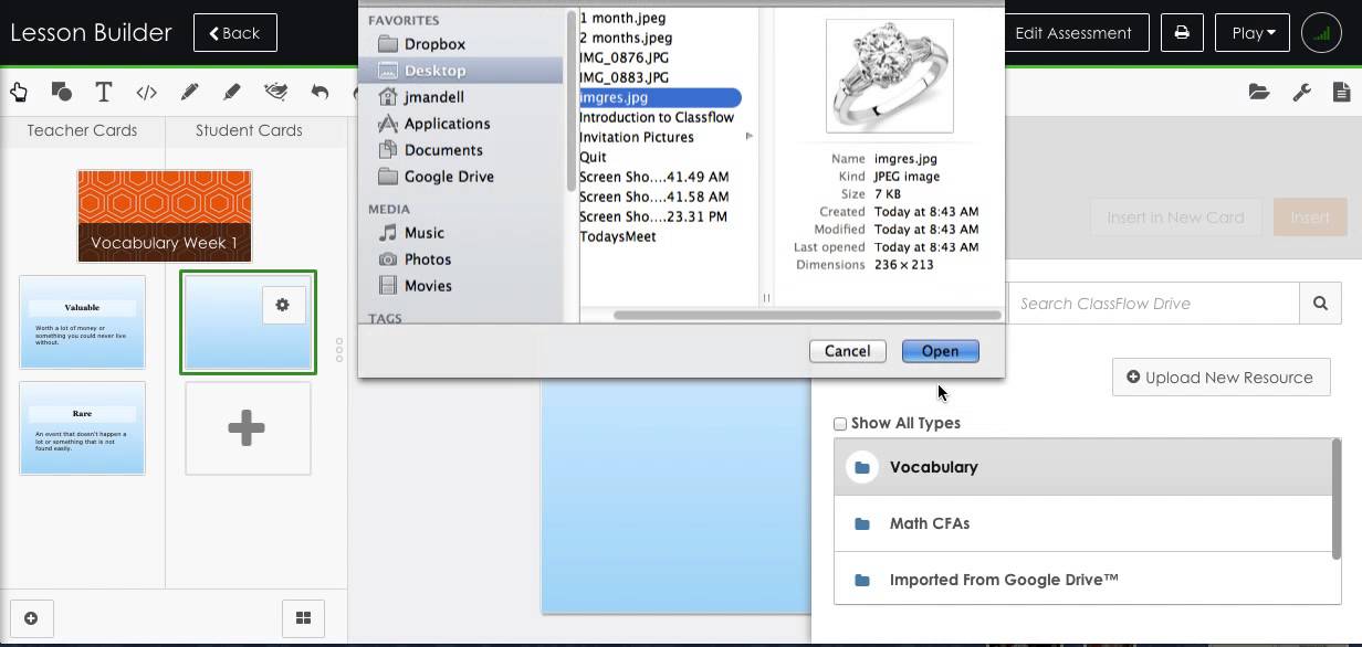 Classflow Creating a Lesson