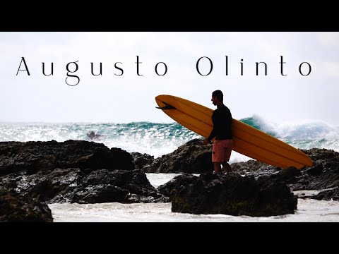Augusto Olinto Longboarding Wategos at Byron Bay.