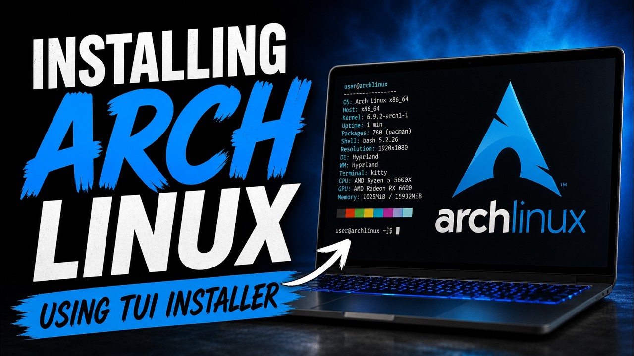 Installing Arch Linux with the New TUI Installer!