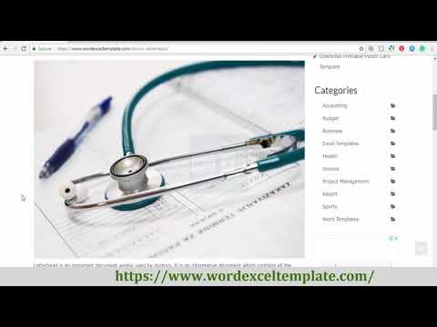 Doctor Letterhead Template - how to make letterhead for free