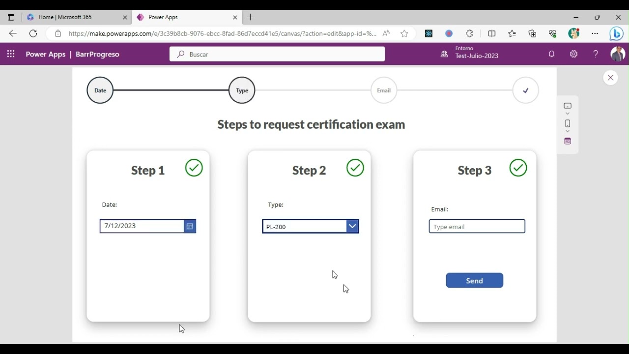 Black progress line  - Component Power Apps
