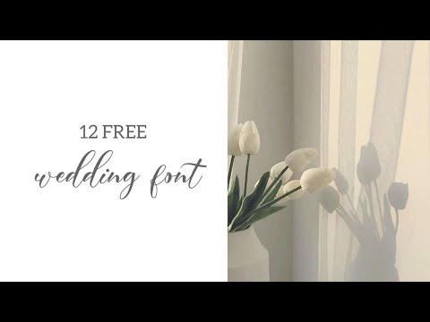 12 Free Wedding Font | free download link on description