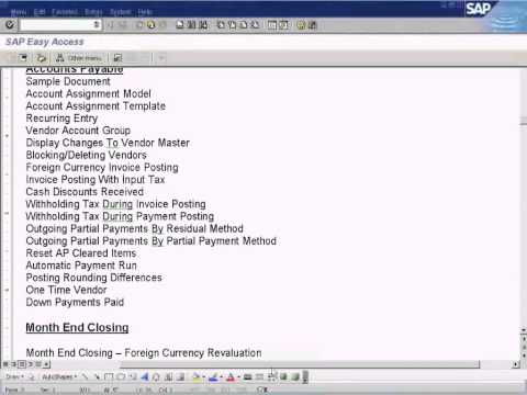 SAP Display Changes To Vendor Master