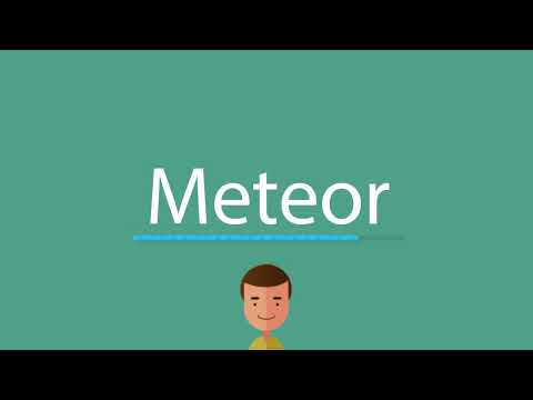 Meteor pronunciation