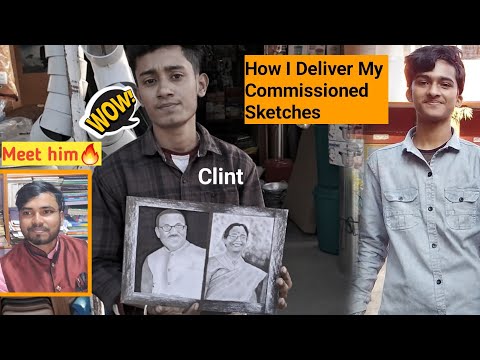 How I deliver my Commissioned Sketches? | Artist Mousom Bharadwaj