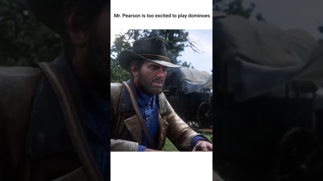 Pearson can't resist dominoes.