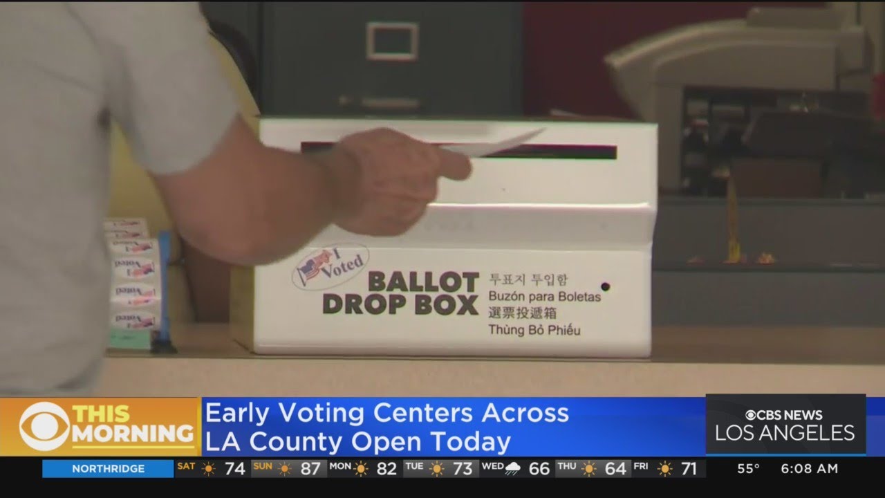 Early voting centers open throughout LA, OC
