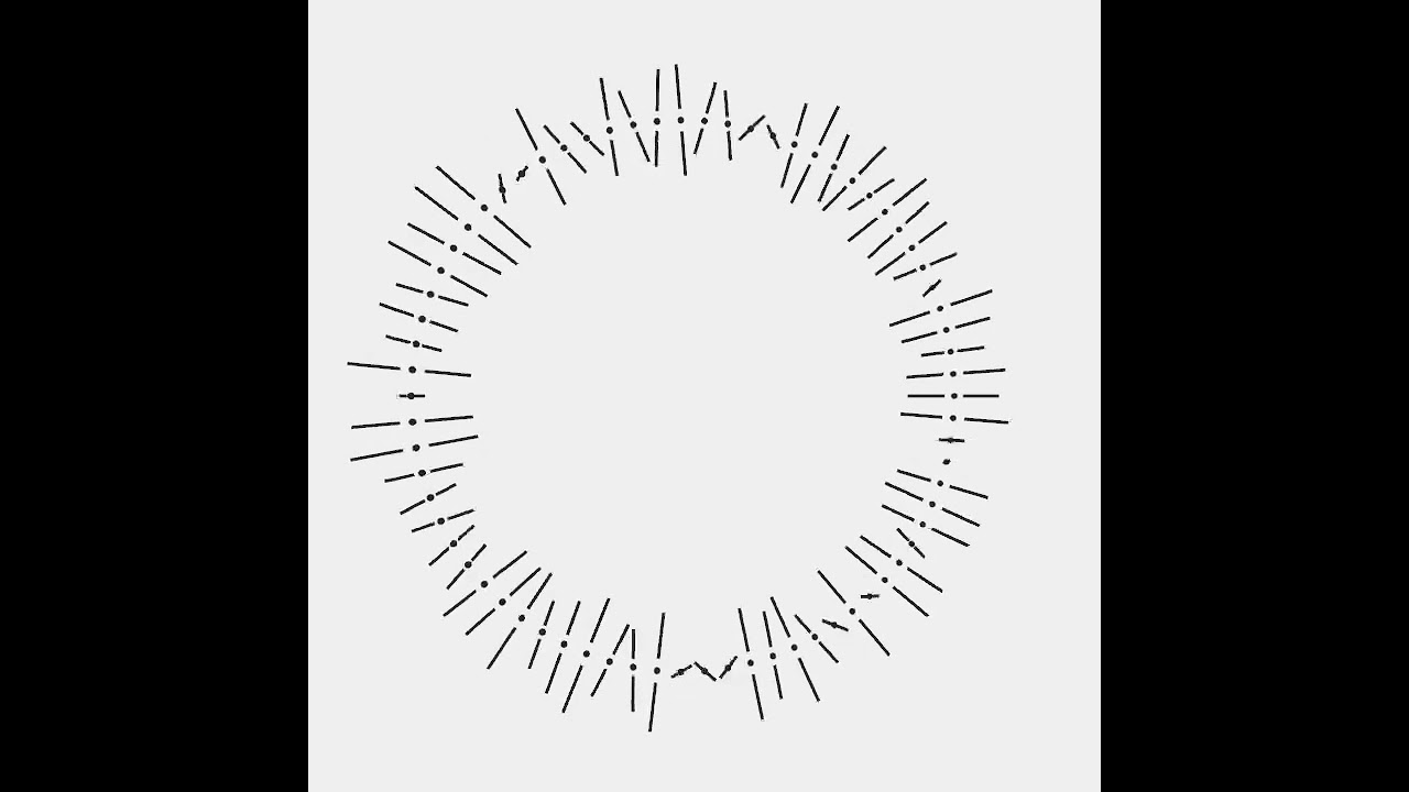 Placed in a circle. #art #creativecoding #openframeworks #programming