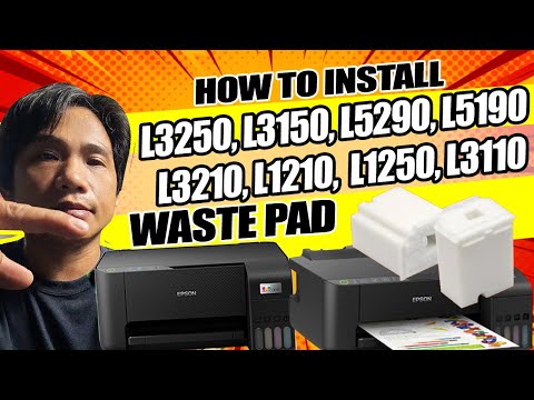 How to replace waste pad Epson L3110, L1110, L1210, L1250, L3250, L3150, L3210, L5290, L5190