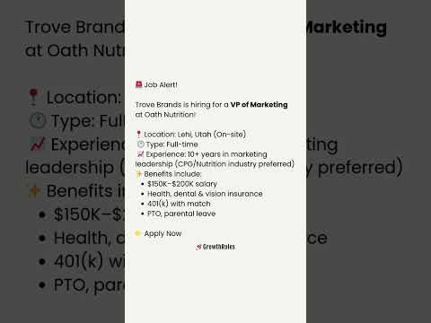 VP of Marketing Jobs | GrowthRoles