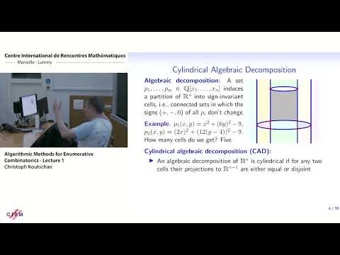 Christoph Koutschan: Algorithmic Methods for Enumerative Combinatorics - Lecture 1