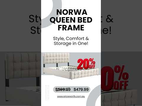 🛏️ Modern Storage Bed Frame w/ Drawers & Tufted Headboard 🛏️