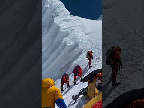 Climbing Annapurna mountain in Nepal Himalaya #nepal #himalayas #shorts #annapurna