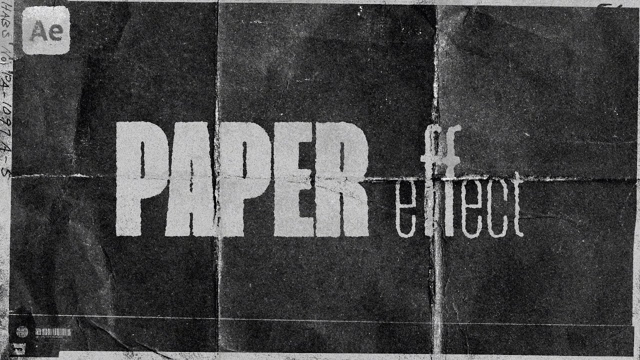 Paper Effect (No Plugins Used) | After Effects Tutorial