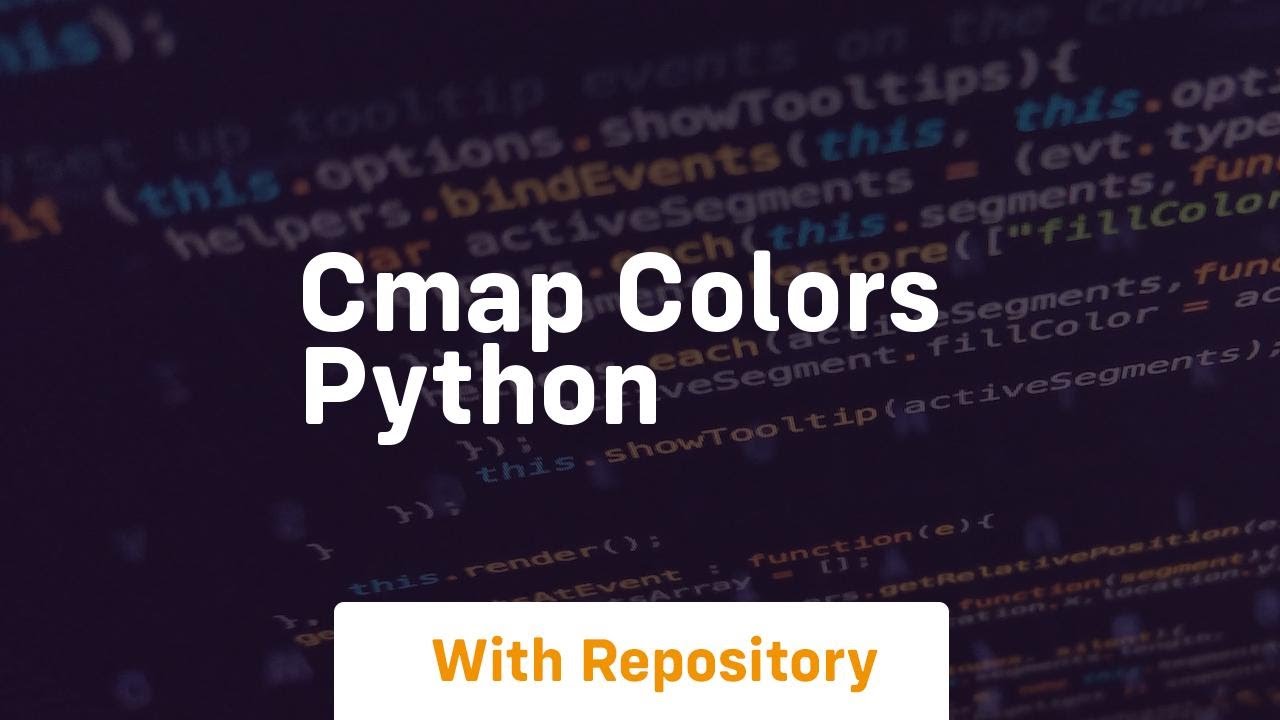 cmap colors python