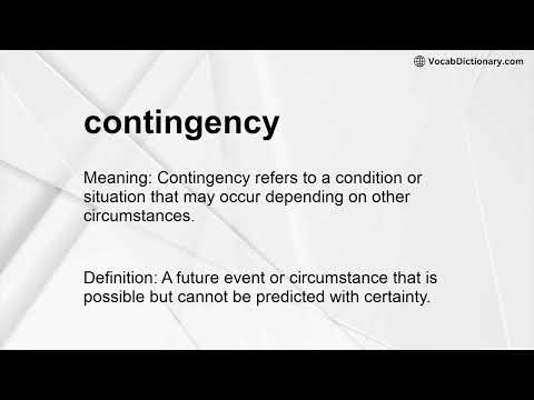 contingency Meaning
