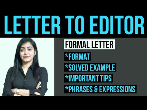 LETTER TO THE EDITOR CLASS 10| LETTER TO EDITOR CLASS 11| LETTER TO EDITOR CLASS 12| FORMAT| EXAMPLE