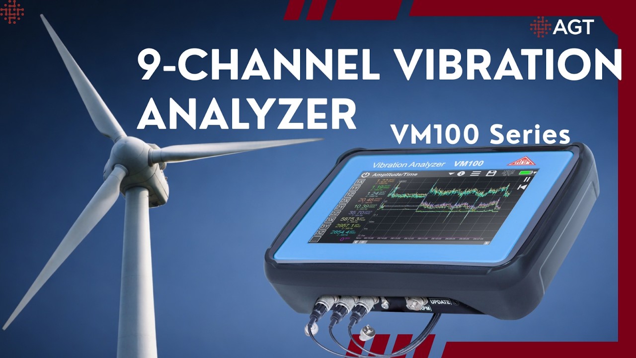 Vibration Analyzer for Machine Diagnostics and Condition Monitoring, VM100