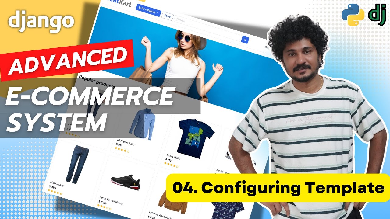 Django Ecommerce Advanced Project - 04 Configuring Django Template