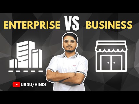 Diffference Between Enterprise & Business? Urdu / Hindi