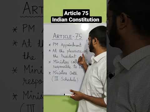 Article 75 #upsc #polity #indianpolity #ssc #indianconstitution #gk #ssccgl #pm #pmmodi #short #pcs