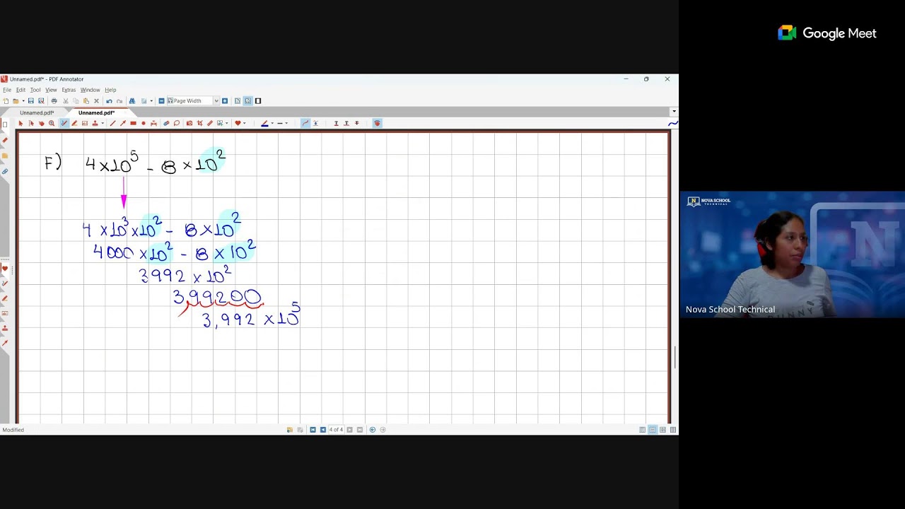 matematica: notacion cientifica,3ero sec