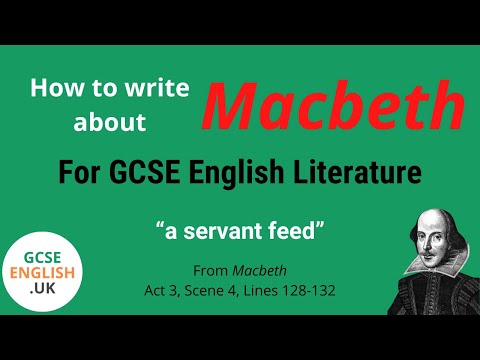 What’s a good quote that shows Macbeth’s fears about Macduff for GCSE English Literature essays?
