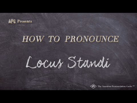How to Pronounce Locus Standi (Real Life Examples!)