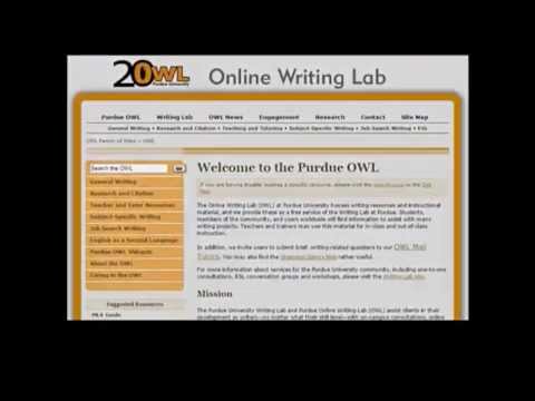 Purdue Online Writing Lab