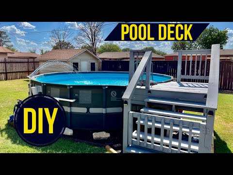 DIY Pool Deck For Above Ground And Intex Pools