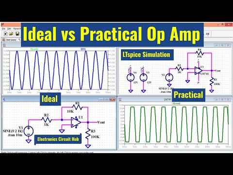 Comparing Ideal and Practical Op-Amp Behaviors Using LTSpice