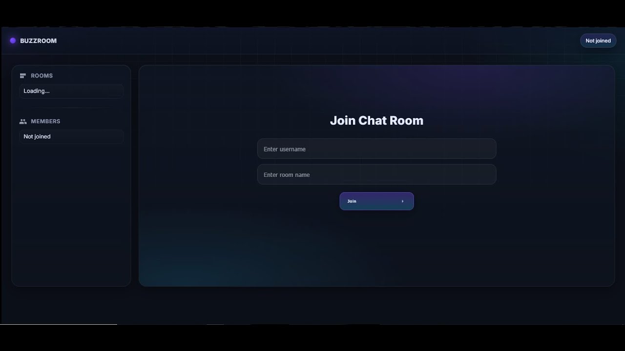 BuzzRoom | Real-Time Chat Room System using Python Web-Socket #websocket #python