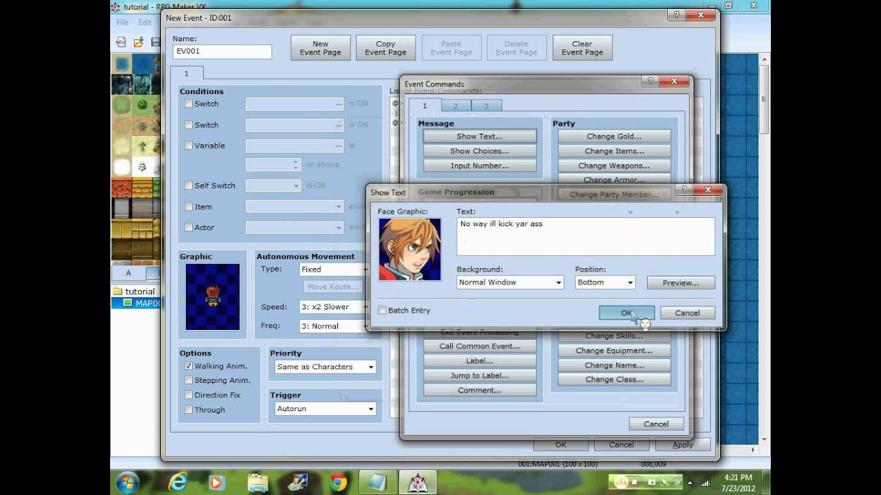 Tutorial#1-How to make cutscenes in RPG maker VX